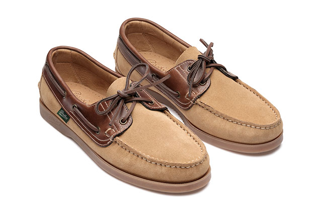 BARTH/MARINE MARRON-LISSE NATUREL ET VELOURS FAUVE | Paraboot
