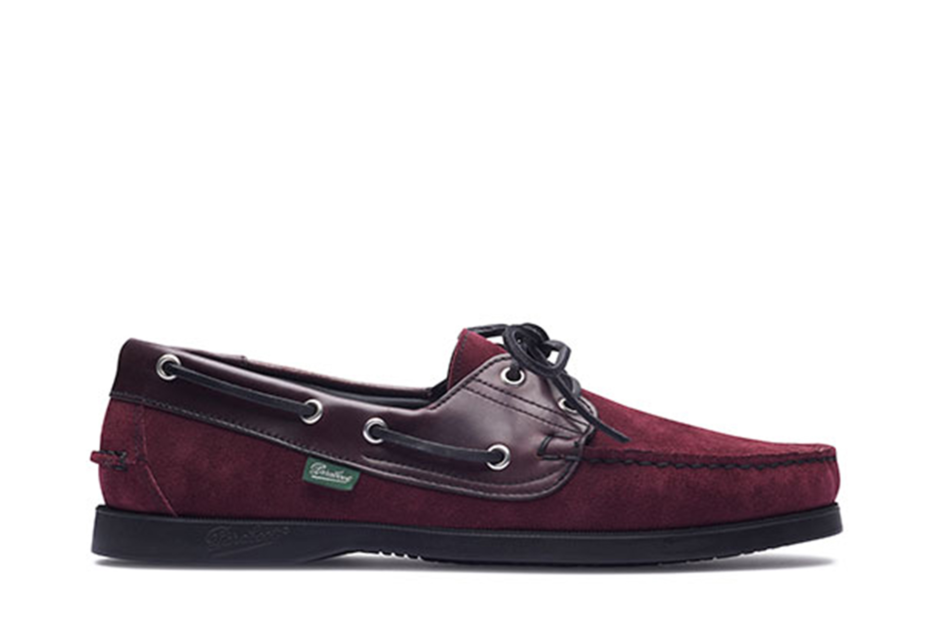 BARTH/MARINE NOIRE-VELOURS ET CORDOVAN BORDEAUX | Paraboot